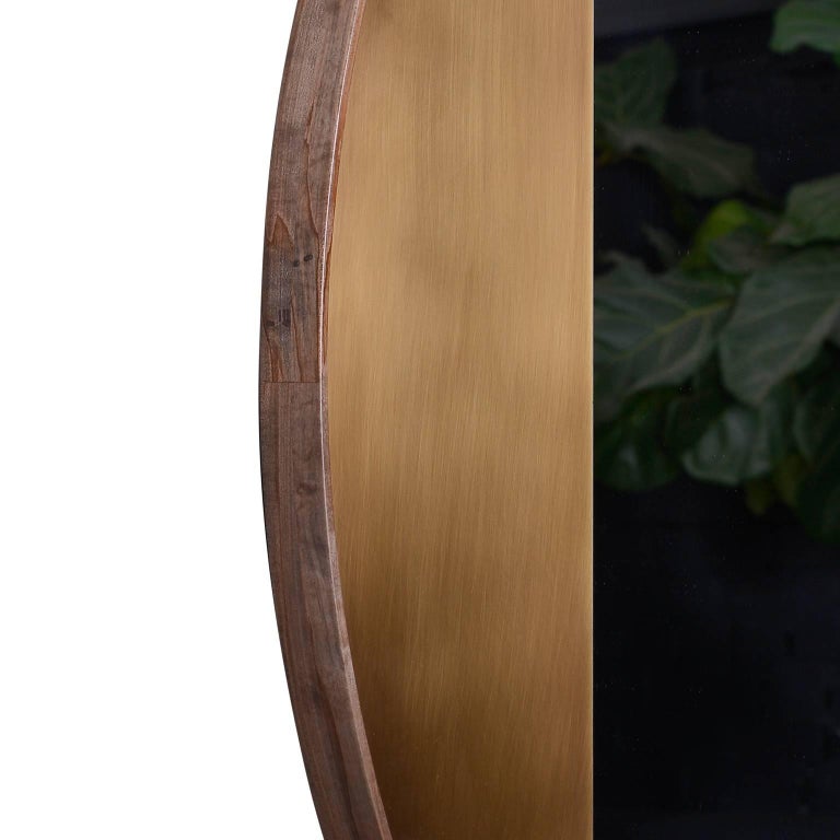 Gotham Round Mirror 48", Customizable For Sale at 1stDibs