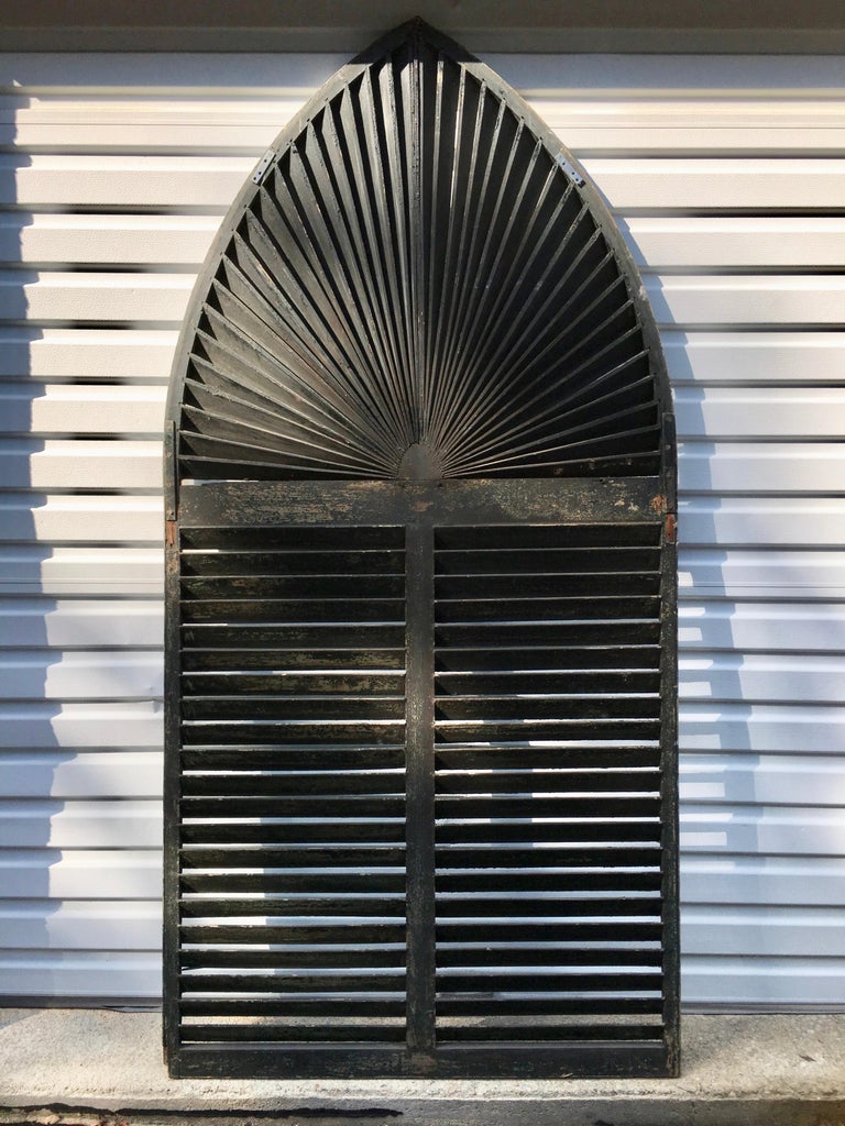 Gothic Arch Window Shutter For Sale at 1stDibs | gothic shutters ...