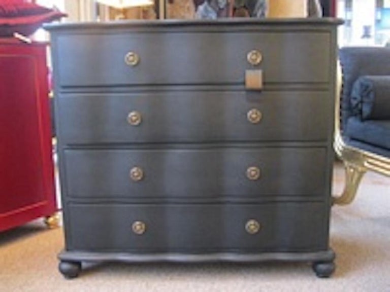 Gothic Black Chest of Drawers, 20th Century For Sale at 1stDibs
