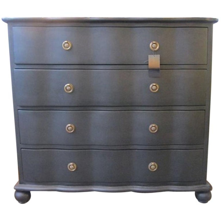 Gothic Black Chest of Drawers, 20th Century For Sale at 1stDibs
