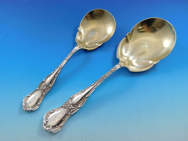 Gothic by Shiebler Sterling Silver Flatware Set for 12 Service 60 ...