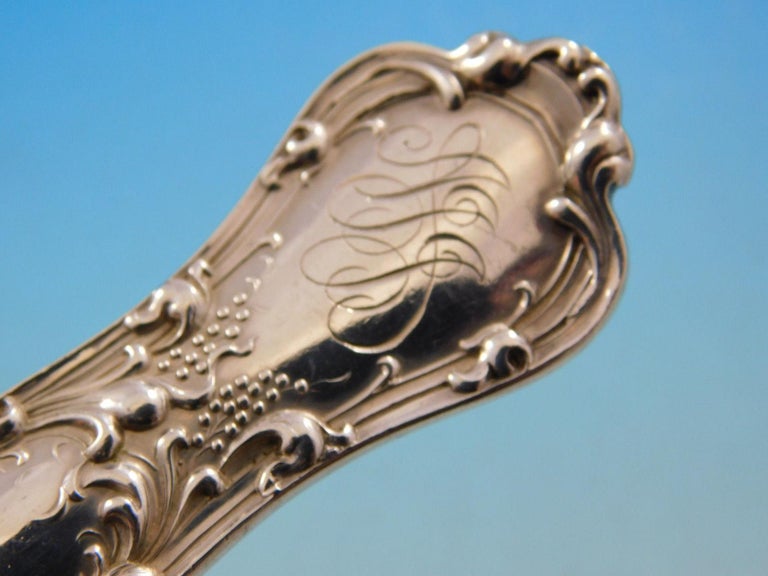 Gothic by Shiebler Sterling Silver Flatware Set for 12 Service 84 Pcs ...