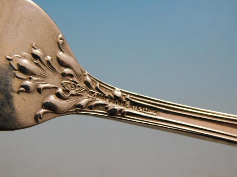 Gothic by Shiebler Sterling Silver Flatware Set for 12 Service 84 Pcs ...