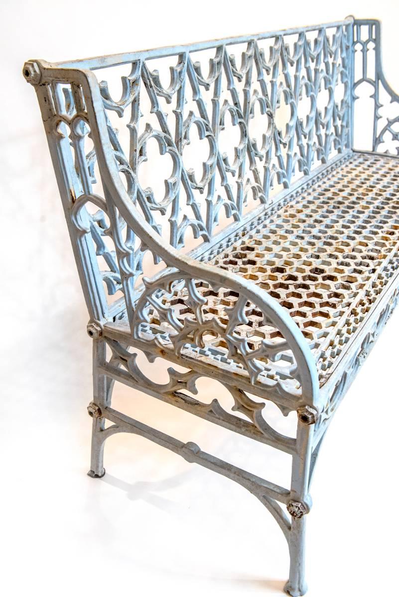 Gothic Cast Iron Garden Bench at 1stDibs | gothic garden bench