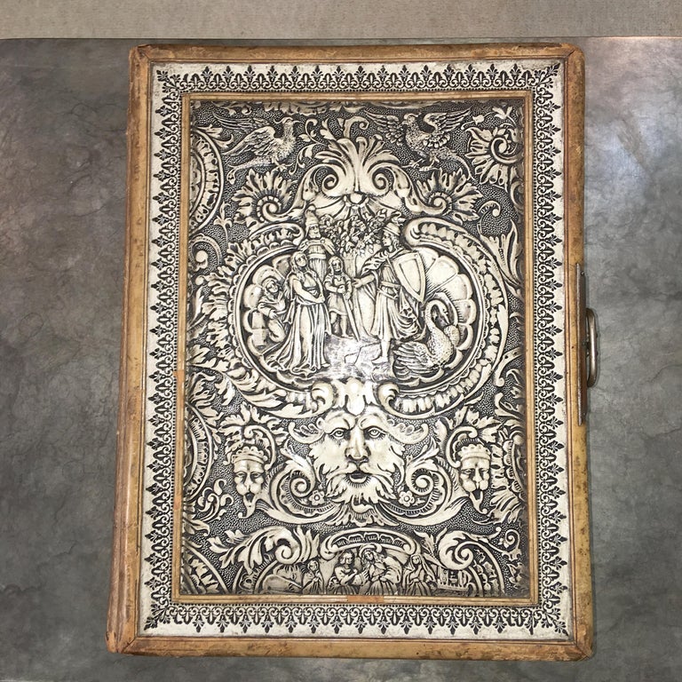 Gothic Ornamented Leather Bound Album for Photographs For Sale at ...
