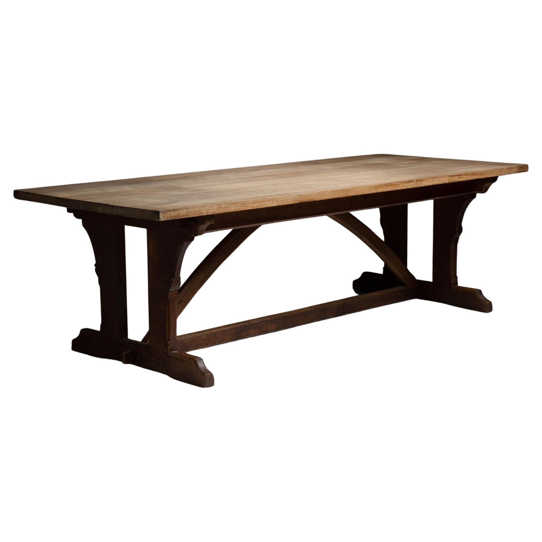 Gothic Refectory Table at 1stDibs | gothic tables, table gothic ...