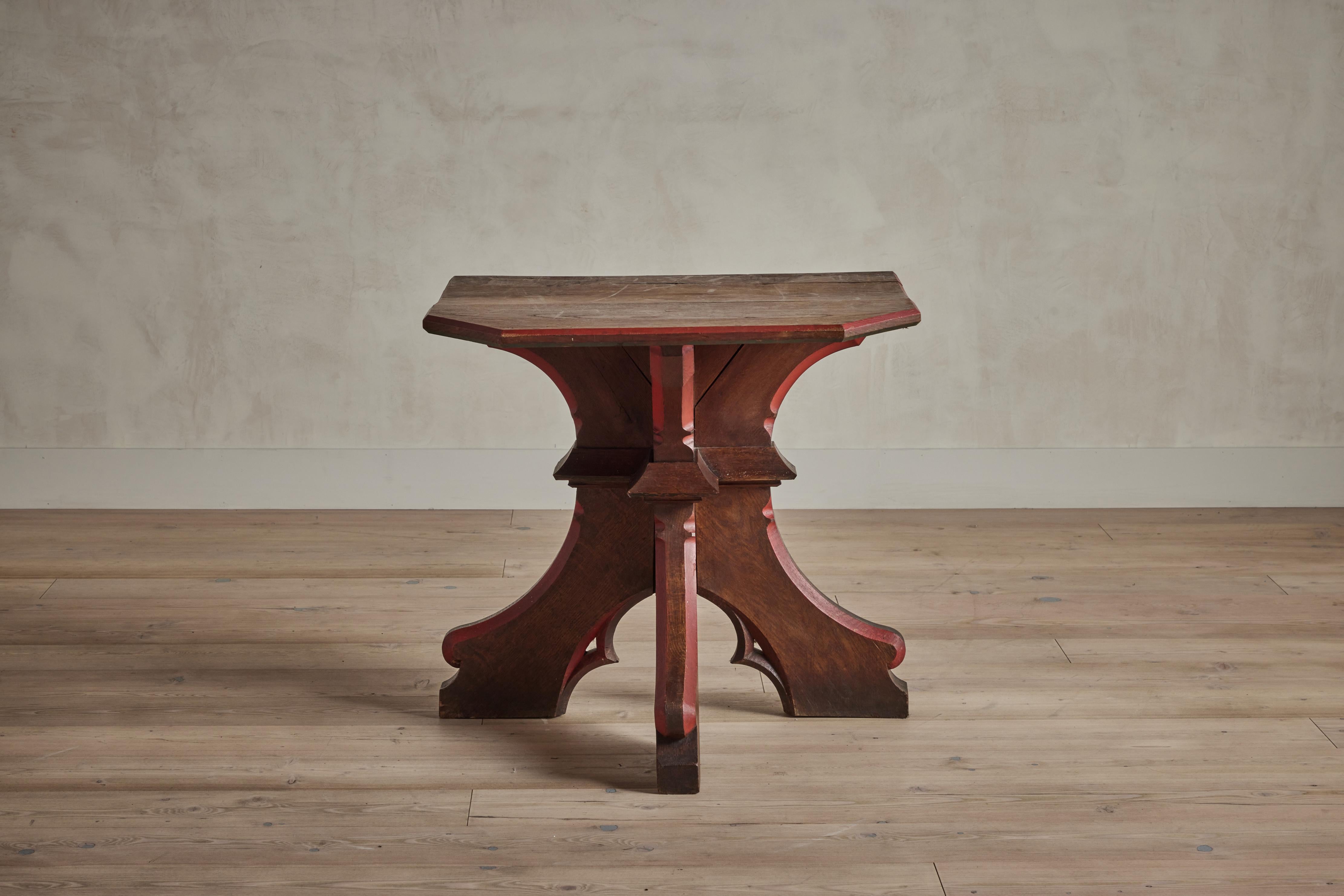 Gothic Revival Demi-Lune Tables For Sale at 1stDibs