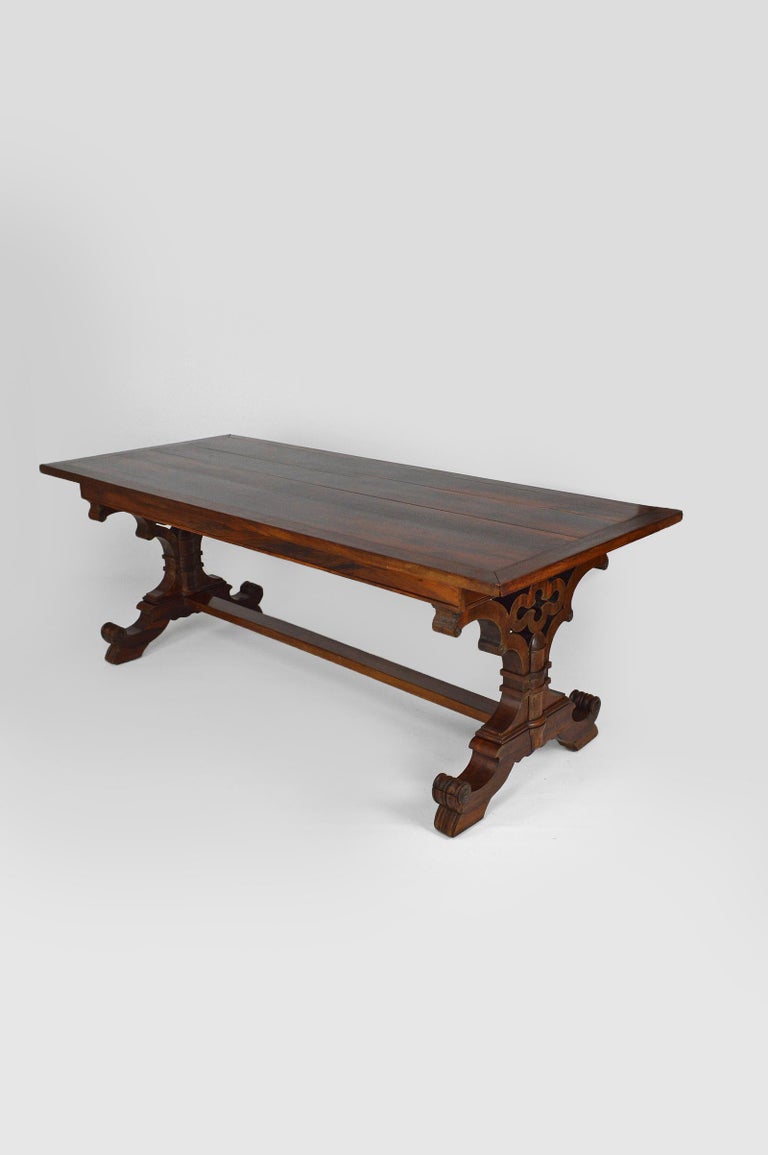 Gothic Revival Dining Table in Mahogany, Victorian Era, circa 1840 For ...