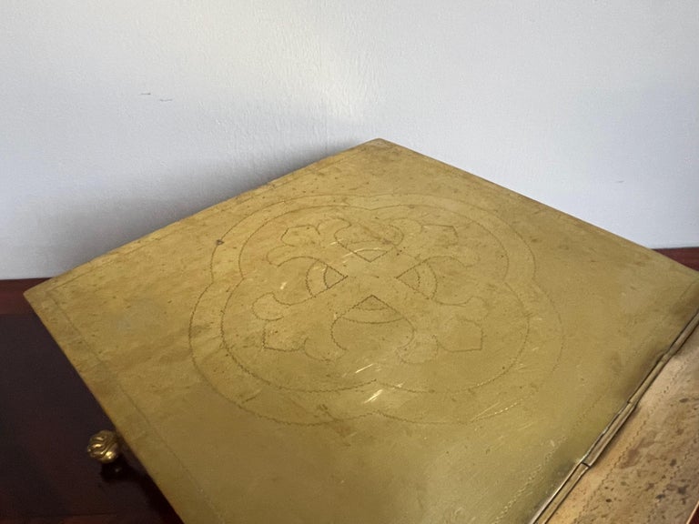 Gothic Revival Gilt Bronze Church Altar Bible Stand w. Four Evangelists ...