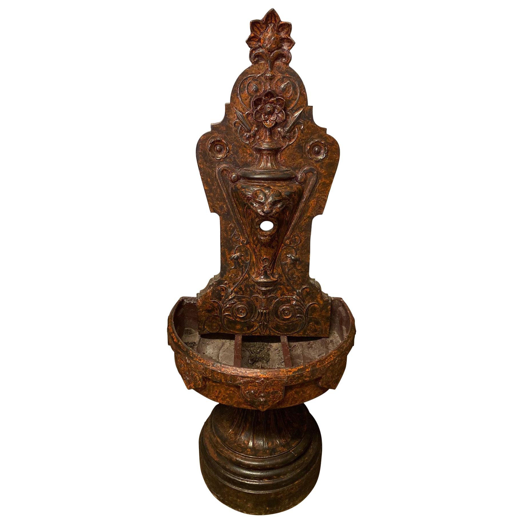 Gothic Revival Wall Fountain at 1stDibs