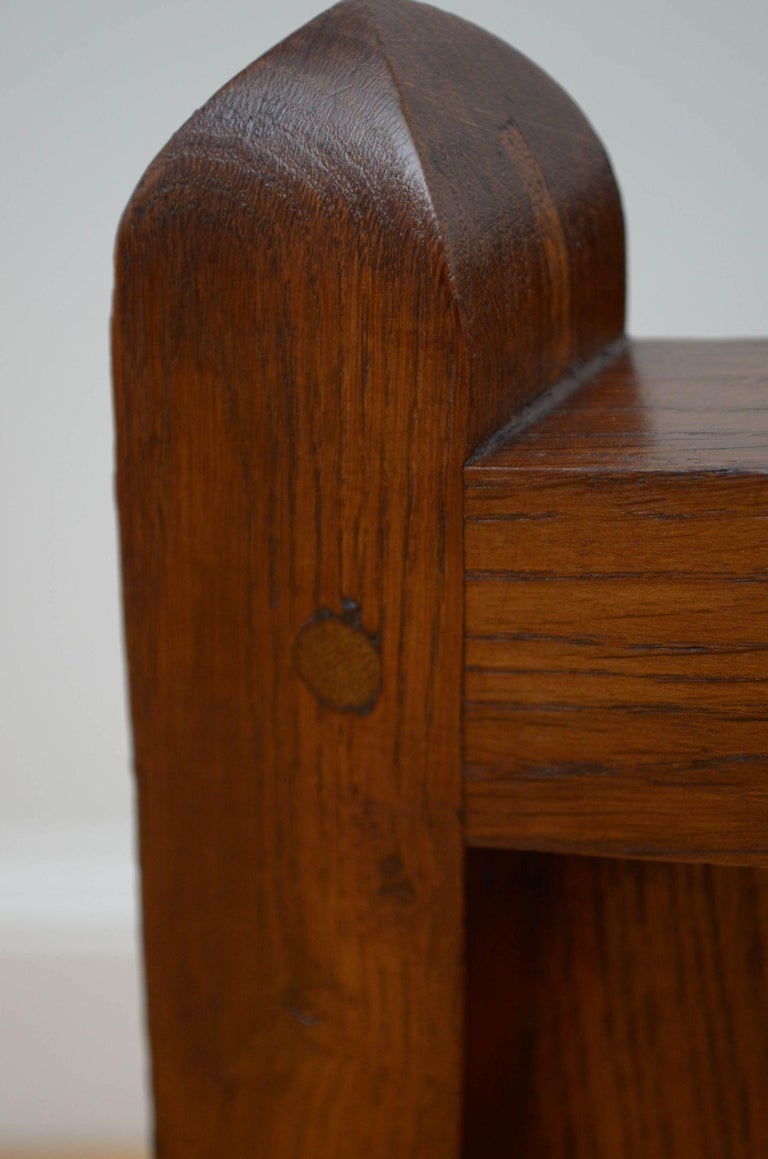 Gothic Revival Oak Hall Bench For Sale at 1stDibs