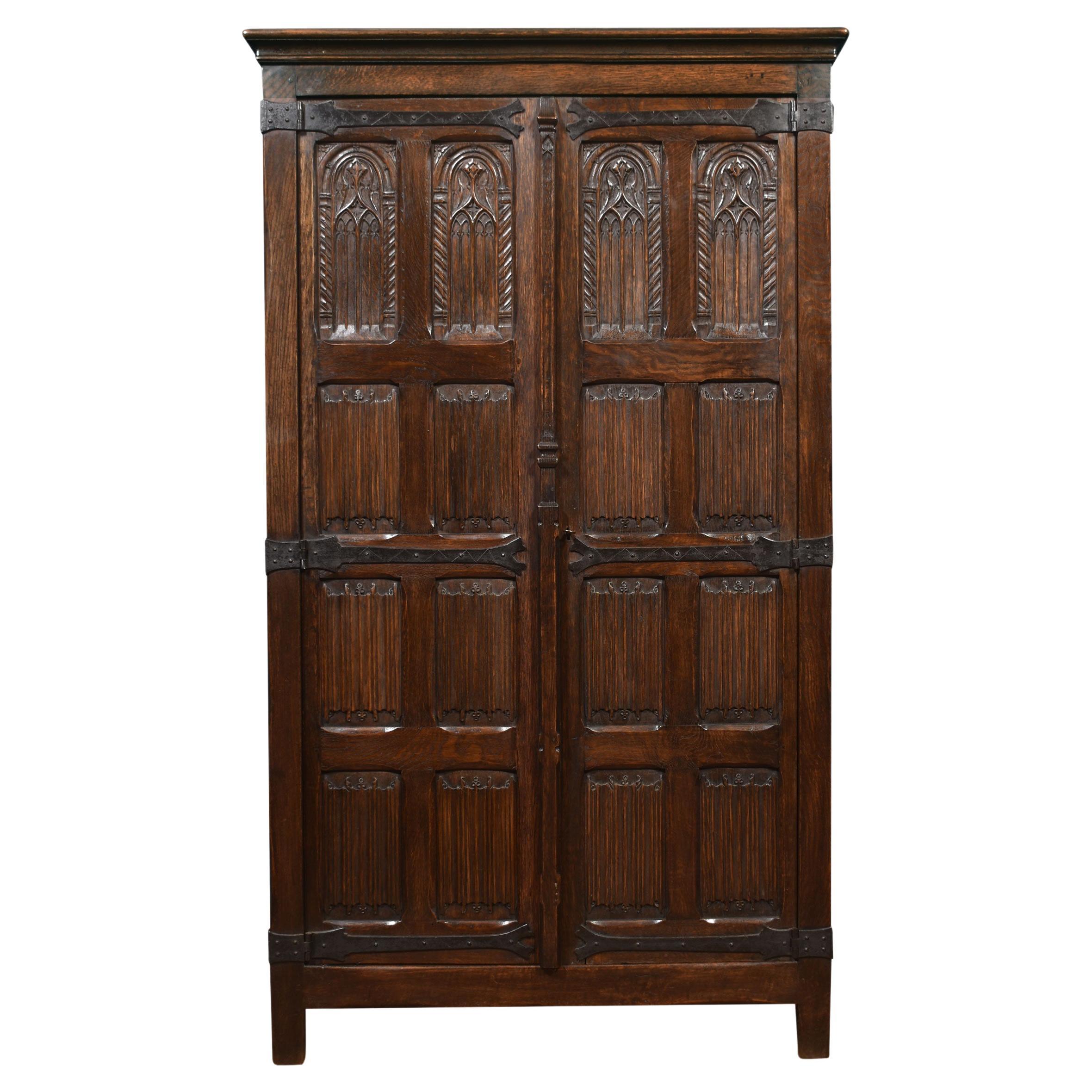 Edwardian Sheraton Revival Mahogany Inlaid Wardrobe at 1stDibs