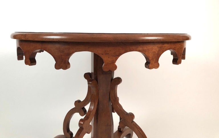 Gothic Revival Round Table at 1stDibs