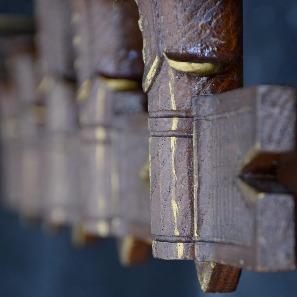 Gothic Revival Walnut Candle Sticks E.W Pugin, circa 1930 For Sale at ...