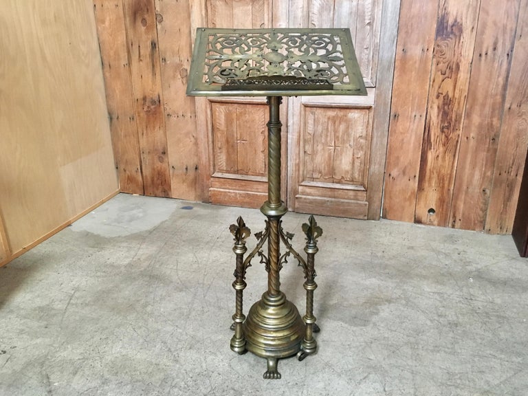 Gothic style Brass Lectern at 1stDibs