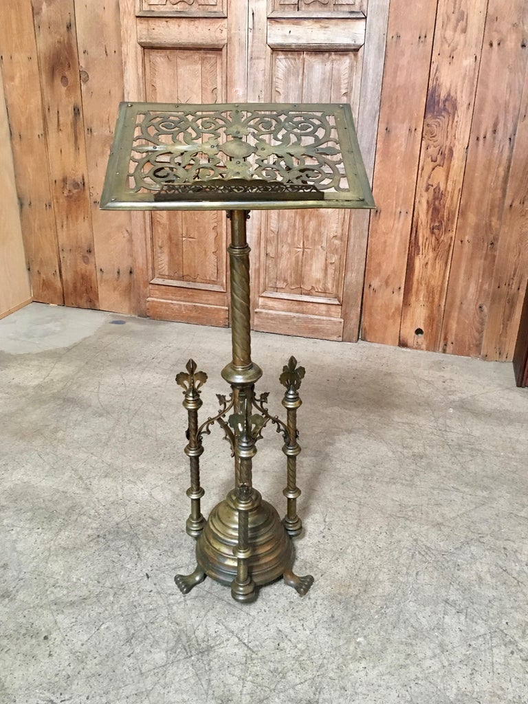 Gothic style Brass Lectern at 1stDibs
