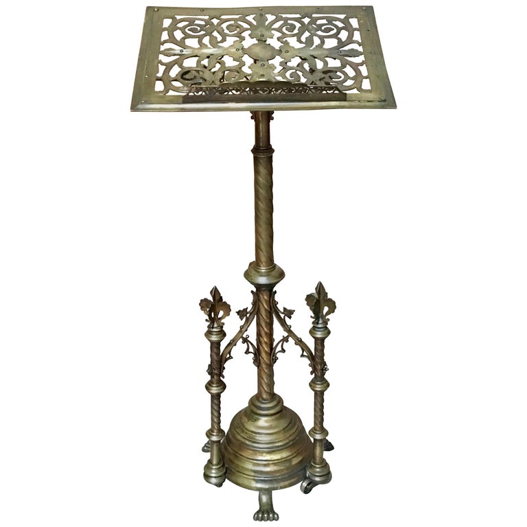 Gothic style Brass Lectern at 1stDibs