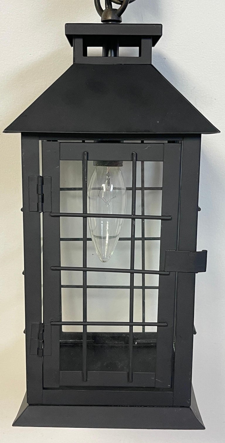 Gothic Style Bronze and Iron Bat Motif Lantern, 2 Available For Sale at ...