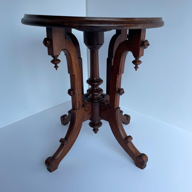Gothic Style Round Side or Occasional Table, Circa 1880 at 1stDibs ...