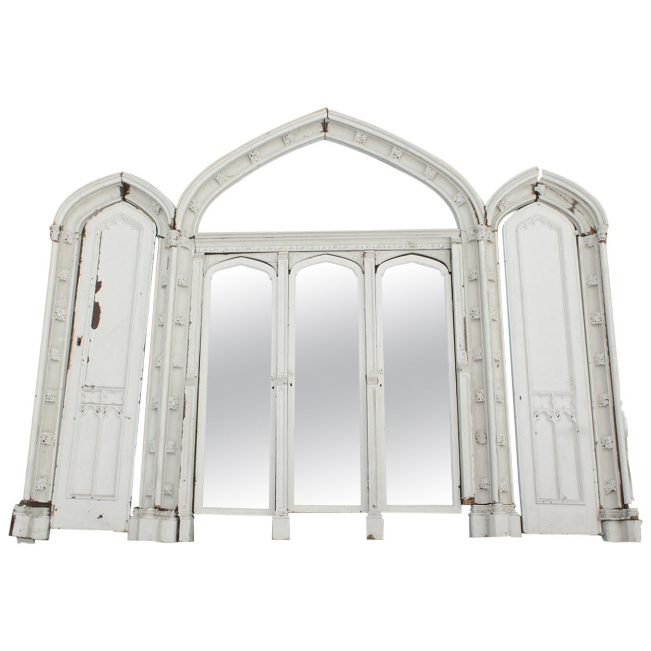 Pair of Massive Antique Salvaged Architectural Doors with Arches For ...