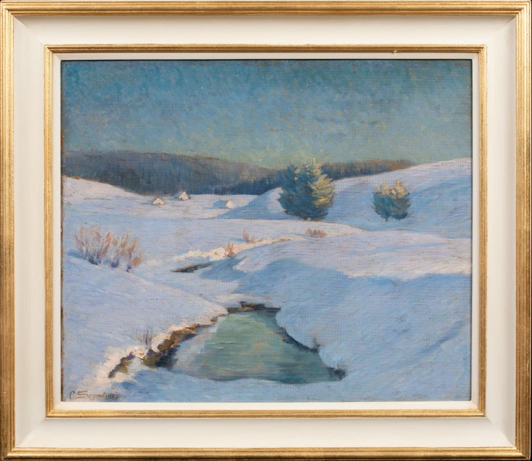 Winter Landscape, Near Maloja, circa 1920 For Sale at 1stDibs