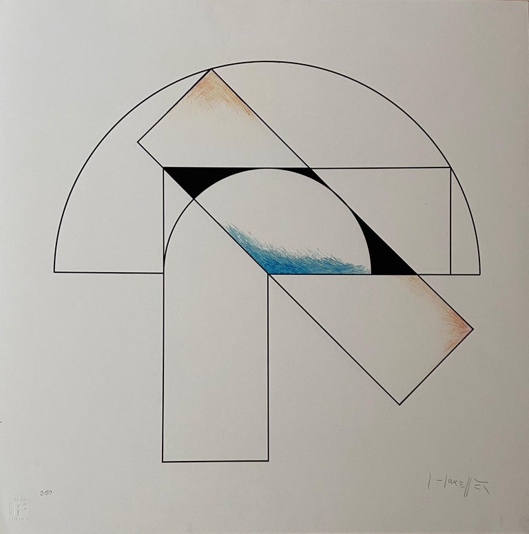 Gottfried Honegger - Gottfried Honegger Composition 1 (blue, black and ...