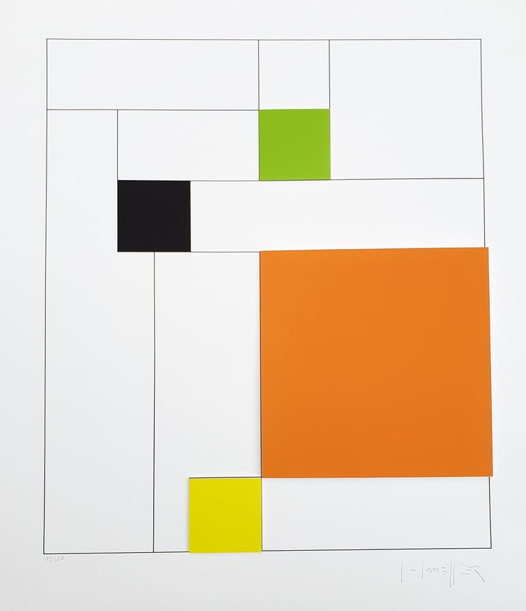 Gottfried Honegger - Gottfried Honegger Composition 4 3D squares ...