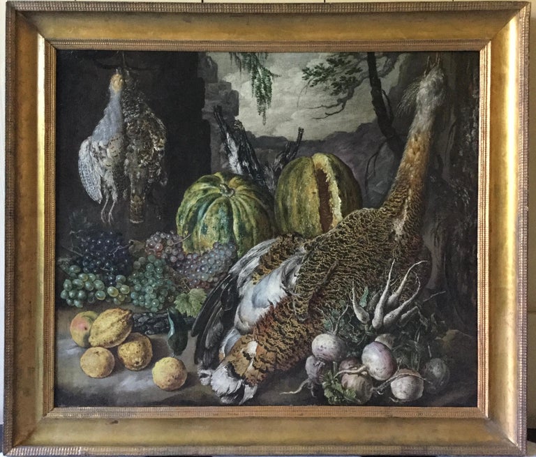 Gottfried Libalt - Gottfried Libalt, Still Life with Birds, Fruits and ...