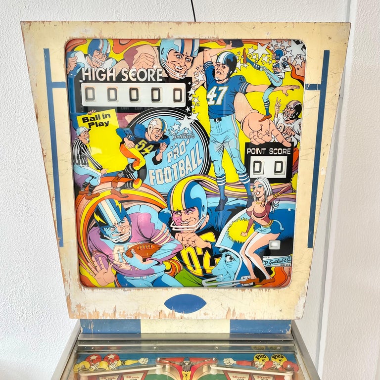 Gottlieb's Pro Football Pinball Arcade Game 1973 at 1stDibs | football ...