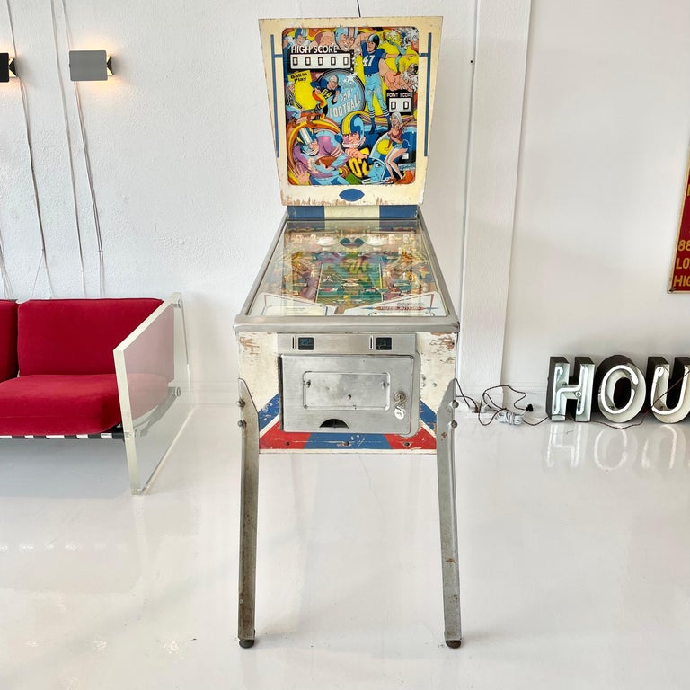 Gottlieb's Pro Football Pinball Arcade Game 1973 at 1stDibs