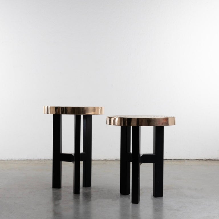Goutte d’eau 'Teardrop' by Ado Chale, Pair of High Tables or Pedestal ...