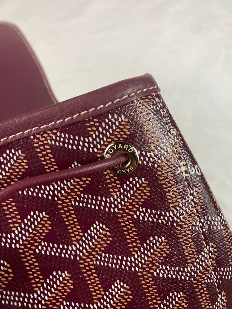 Goyard Alpin Coated Canvas Mini Backpack Burgundy For Sale at 1stDibs ...