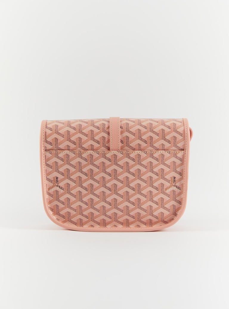 GOYARD Belvedere Flap Bag in Pink For Sale at 1stDibs