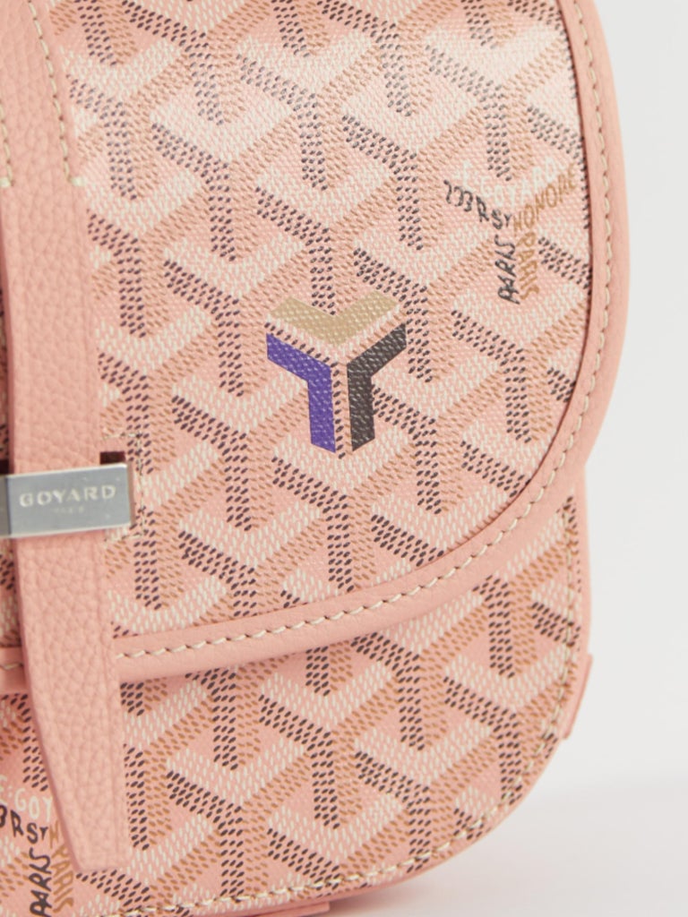 GOYARD Belvedere Flap Bag in Pink For Sale at 1stDibs