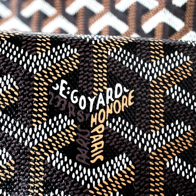 Goyard Black Goyardine Coated Canvas St. Louis PM Tote For Sale at 1stDibs