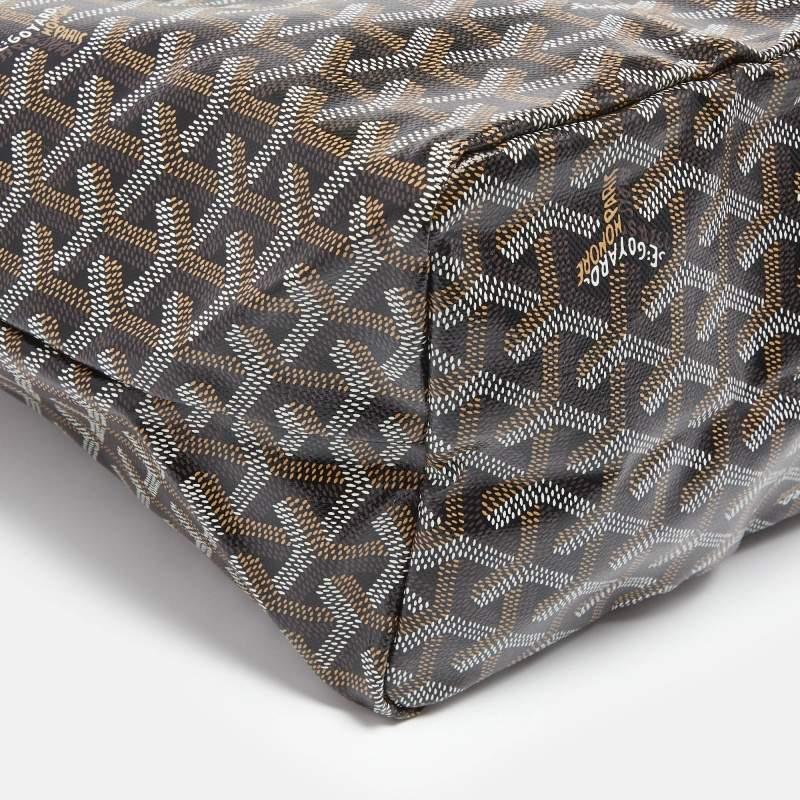 Goyard Black/Tan Goyardine Coated Canvas and Leather Saint Louis PM ...