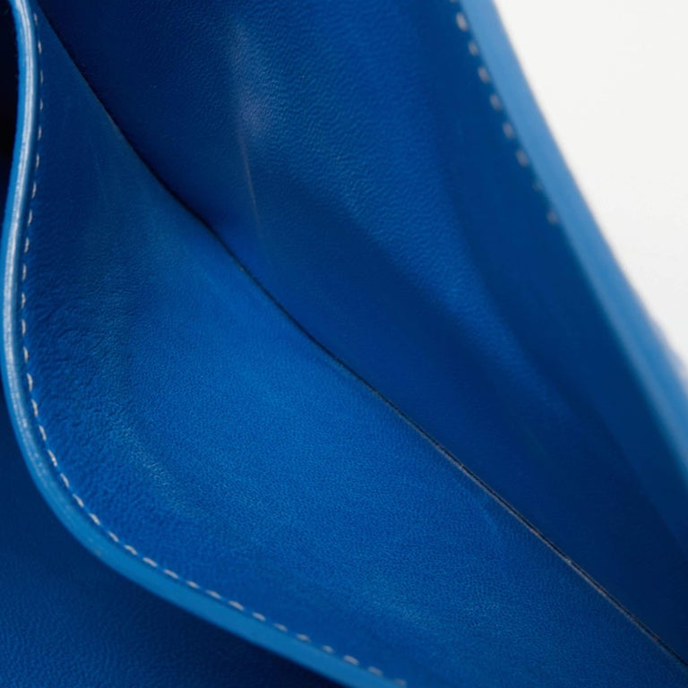 Goyard Blue Ciel Leather 233 Shoulder Bag For Sale at 1stDibs