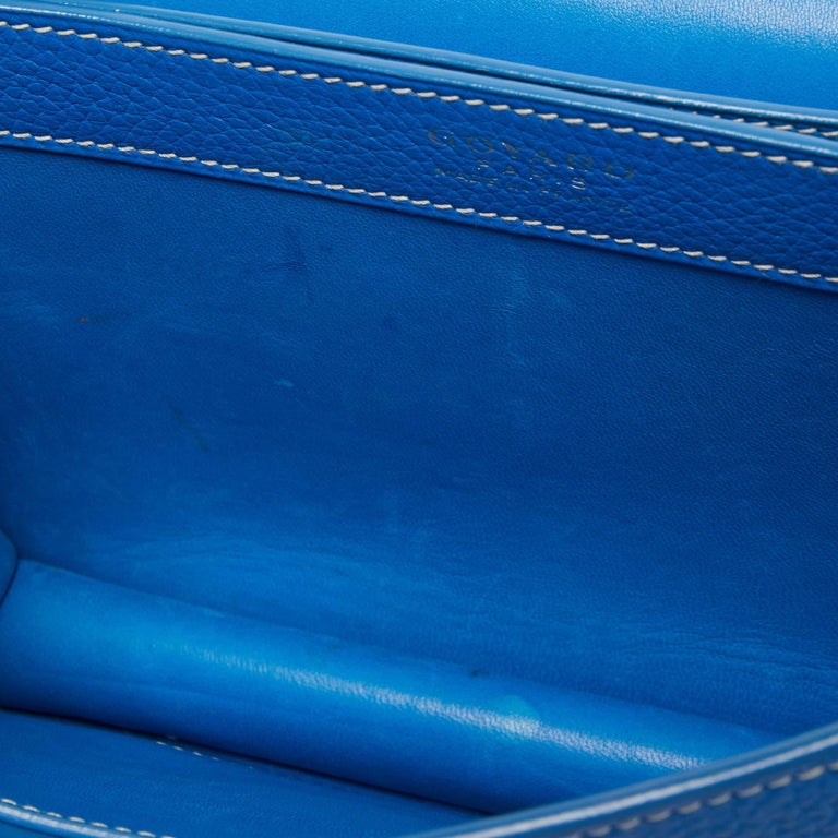 Goyard Blue Ciel Leather 233 Shoulder Bag For Sale at 1stDibs