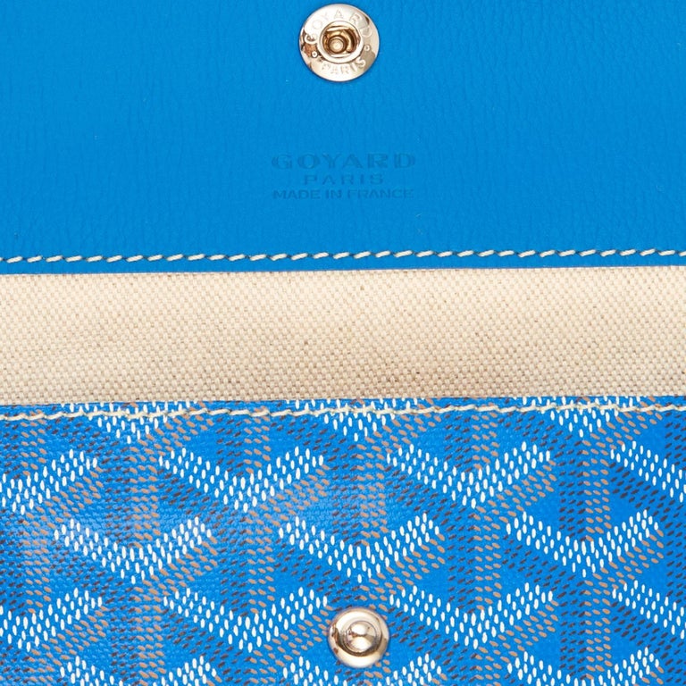 Goyard Blue Claire St Louis GM Chevron Tote Bag Celeb Favorite NEW ...