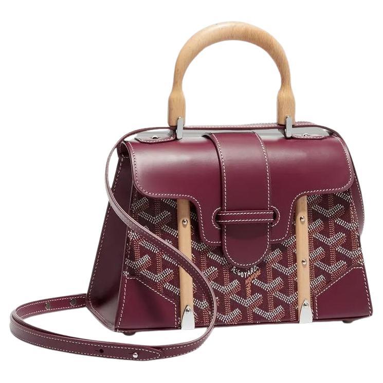 Goyard Burgundy Saïgon Structuré Mini Bag For Sale at 1stDibs
