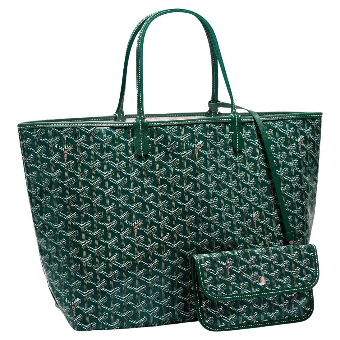 Goyard Blue Goyardine Coated Canvas and Leather Marquises Tote For Sale ...
