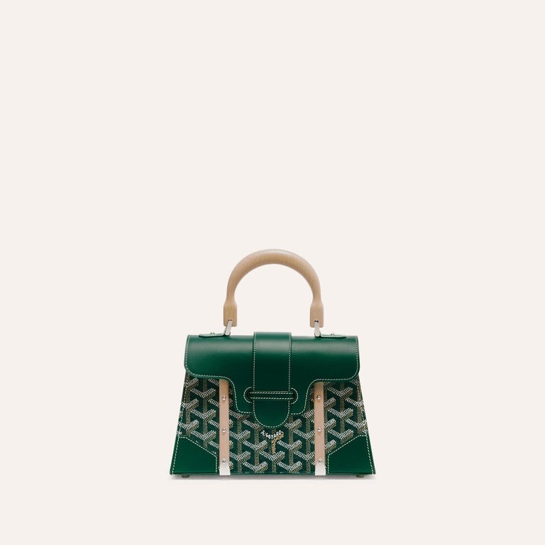 Goyard Green Saïgon Structured Mini Bag For Sale at 1stDibs
