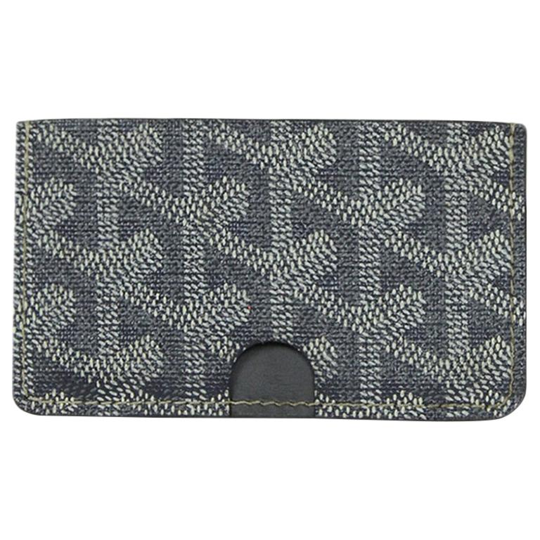 Goyard Grey Canvas Goyardine Card Holder at 1stDibs