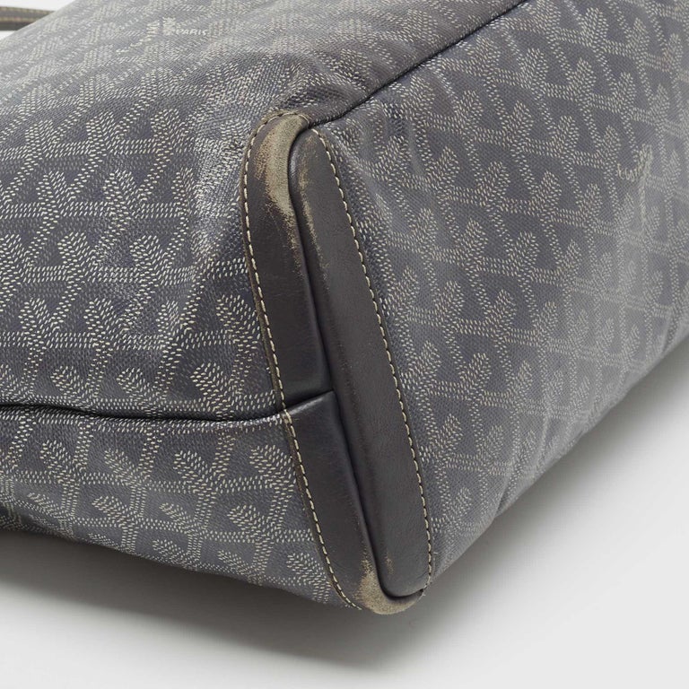 Goyard Grey Goyardine Coated Canvas and Leather Artois MM Tote For Sale ...