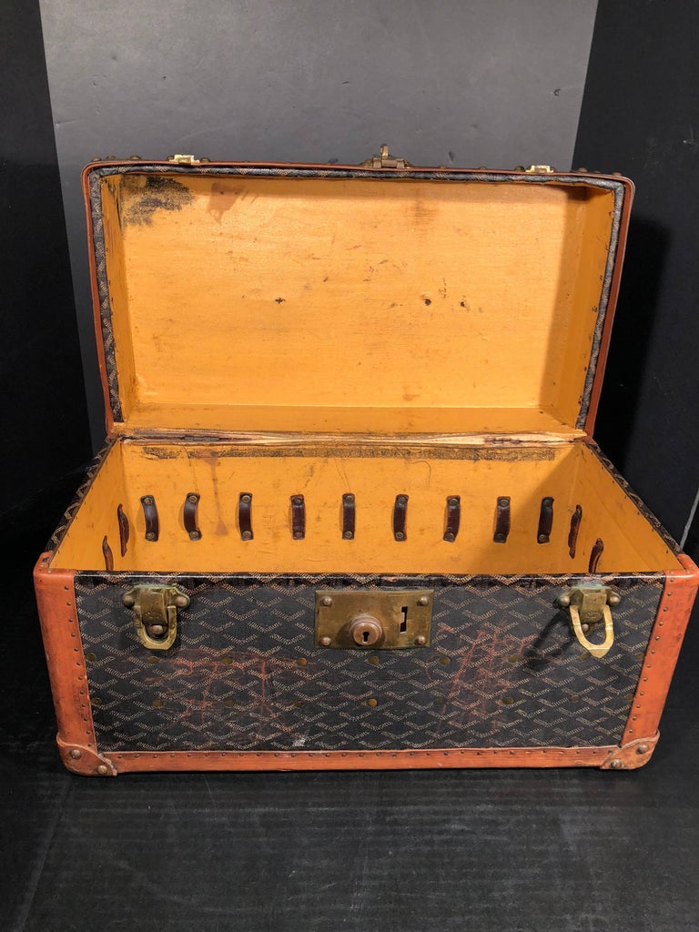 Goyard Jewelry or Valuables Trunk Train Case For Sale at 1stDibs