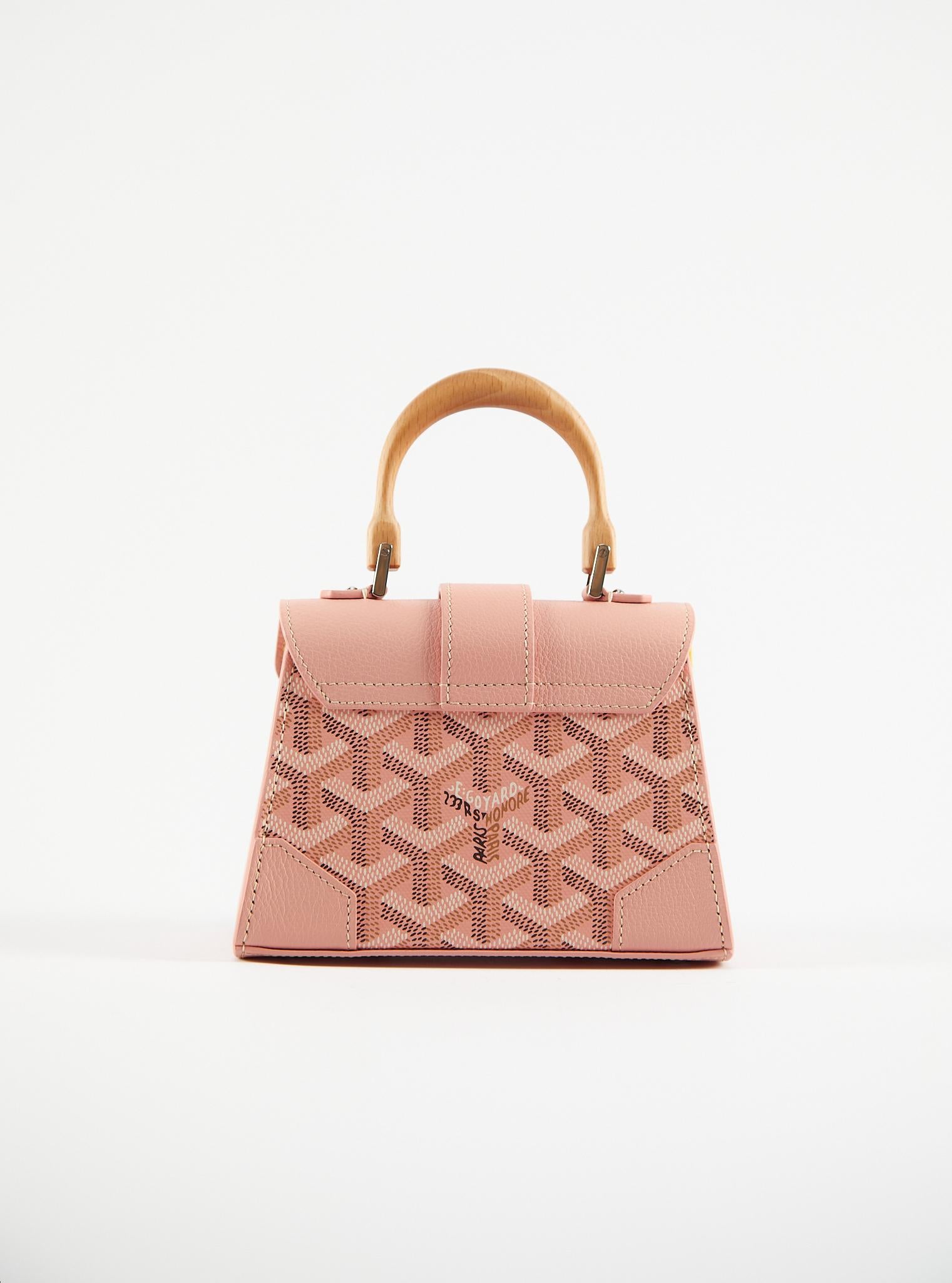 GOYARD Limited Edition Structured Nano Bag in Pink For Sale at 1stDibs