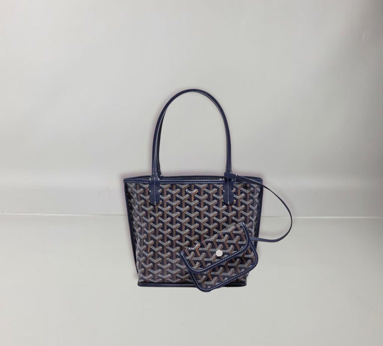 Goyard Navy Blue Anjou Mini bag For Sale at 1stDibs