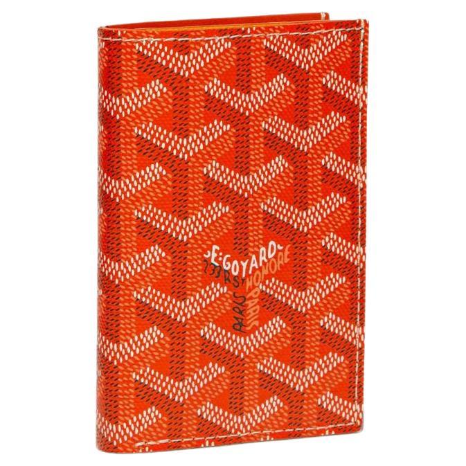 2010 Goyard Red Chevron Coated Canvas Opera Wallet at 1stDibs | leather ...