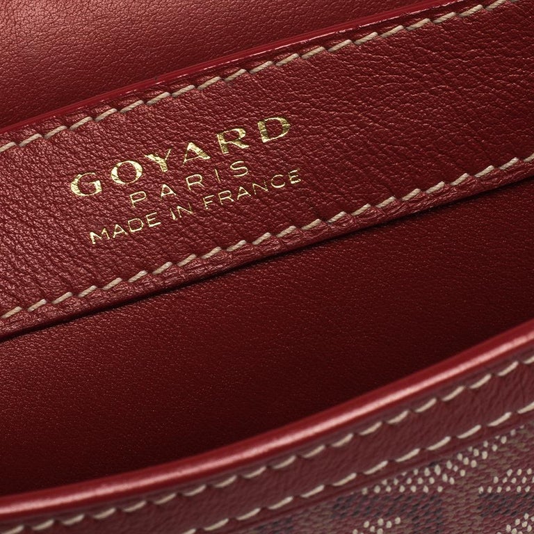 Goyard Red Goyardine Coated Canvas 223 PM Bag at 1stDibs | goyard 223 bag