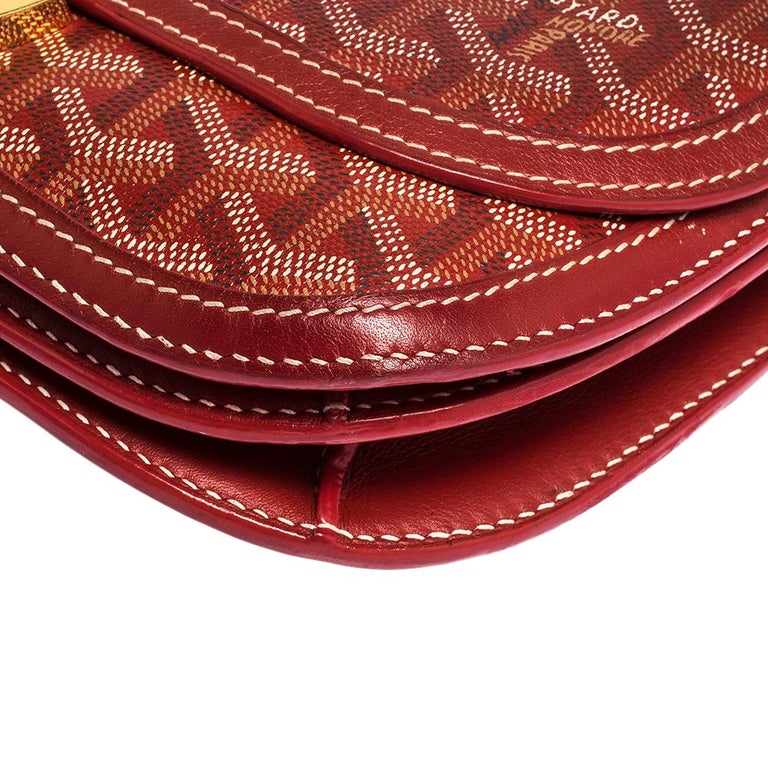 Goyard Red Goyardine Coated Canvas 223 PM Bag at 1stDibs | goyard 223 bag